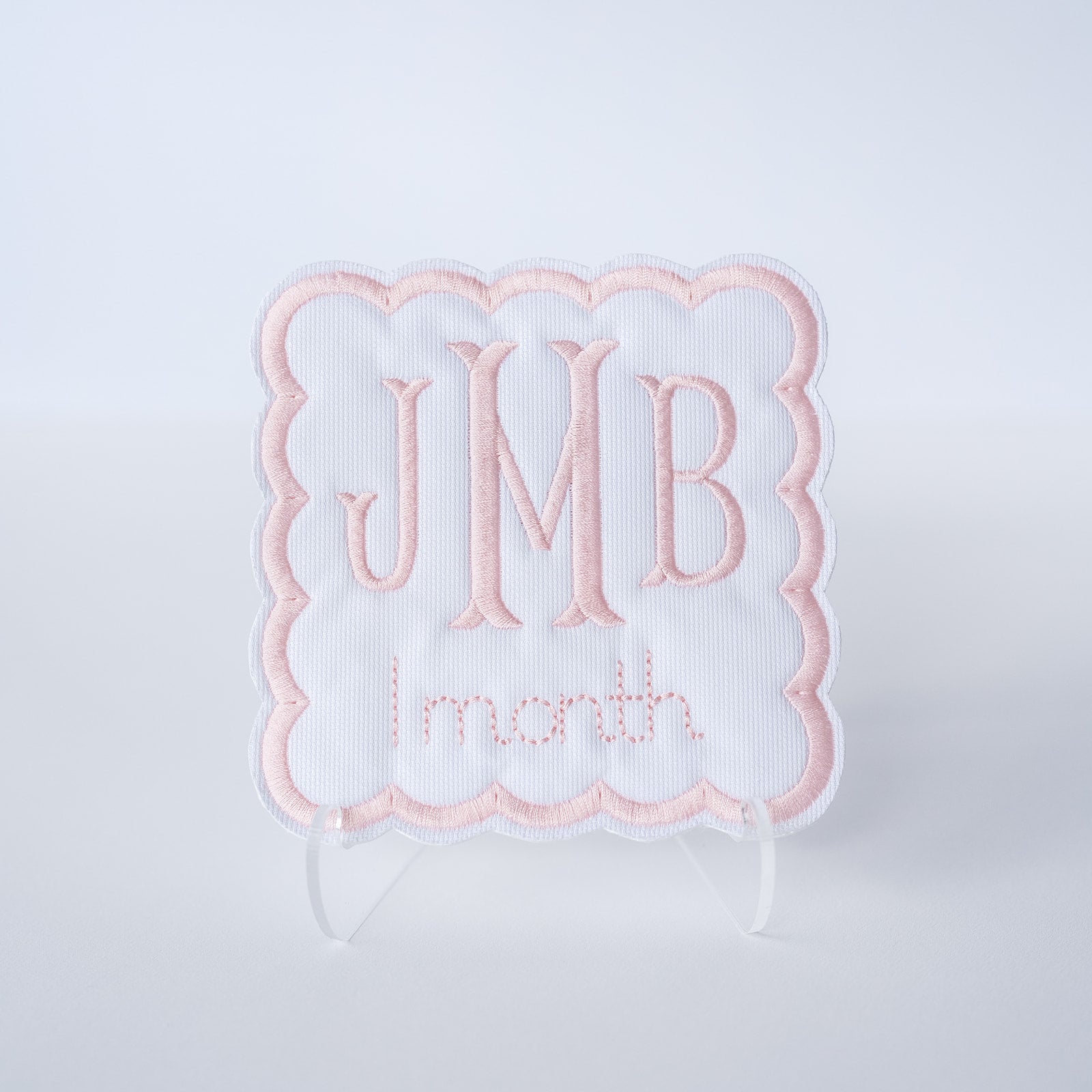 Personalized Embroidered Heirloom Monthly Markers – Namesake Celebrations