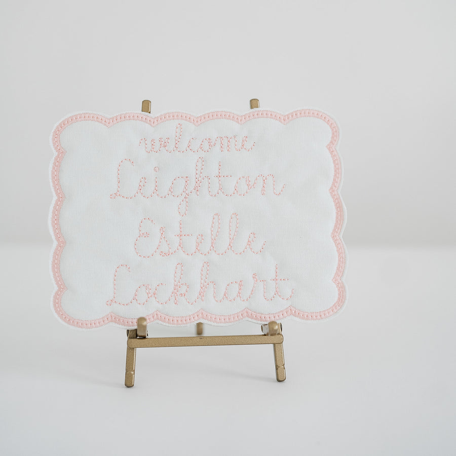 The Original Newborn Welcome Sign – Namesake Celebrations